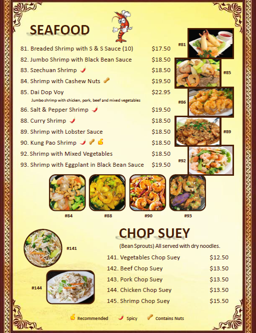 Menu – Spring China House