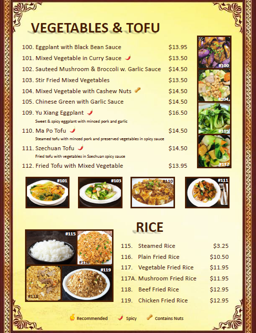 Menu – Spring China House