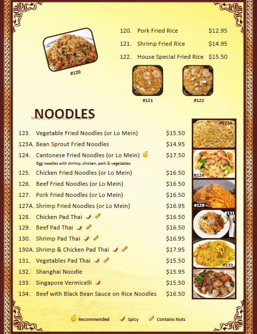 Menu – Spring China House